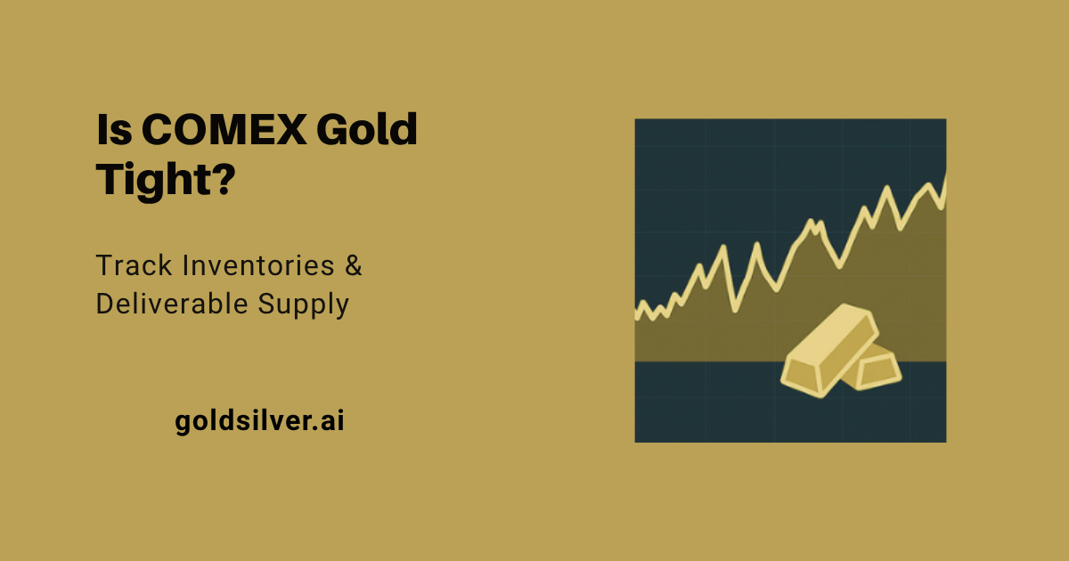 COMEX Gold Inventory (Live) - Registered, Eligible & Physical Supply ...