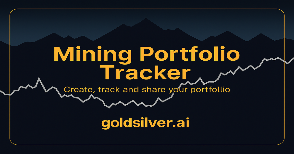 GoldSilverAI Core Portfolio | Gold & Silver Portfolio